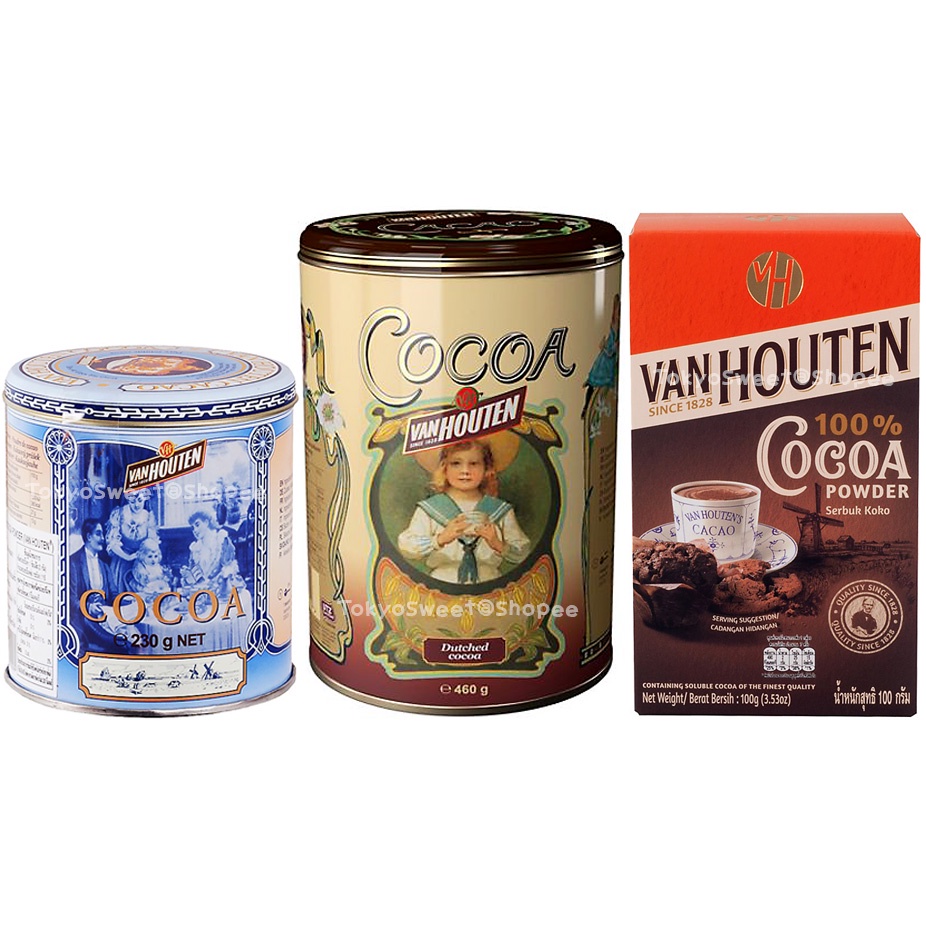 ผงโกโก้ โกโก้ดัตช์ Van Houten Cacao The Original Dutched Cocoa powder ...