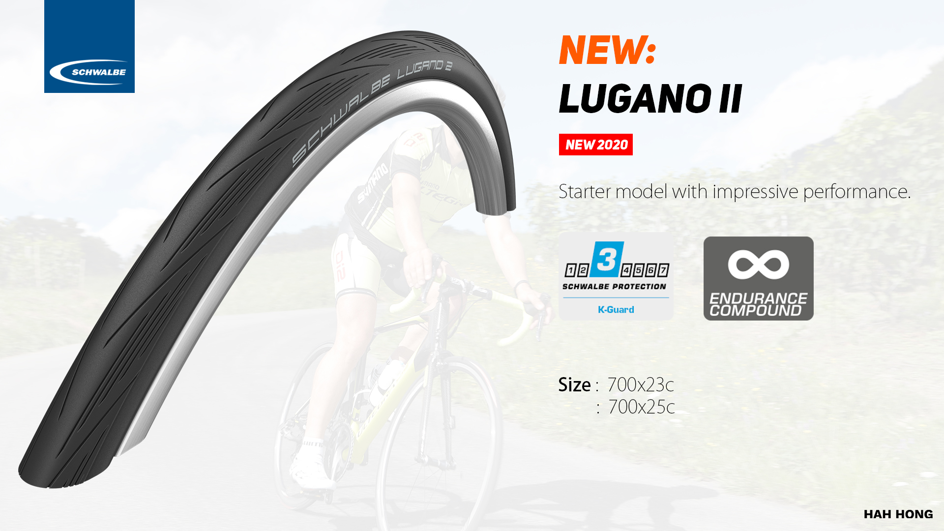 SCHWALBE 700x23C 23 622 LUGANO II 1 