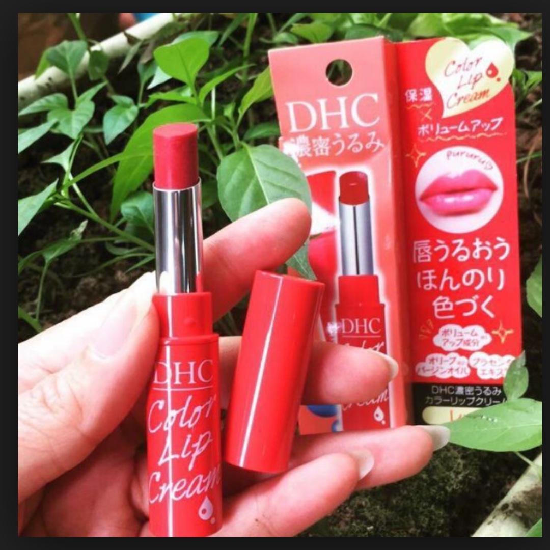 ของแท้ 100% New DHC Color Lip Cream Red 1.5g ดีเอชซี ลิปครีม สีแดง หมด ...