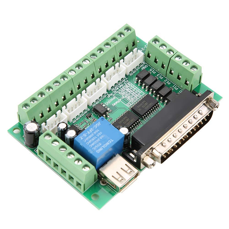 Stepper Motor Interface Board MACH3 5 Axis USB Interface Breakout Board ...