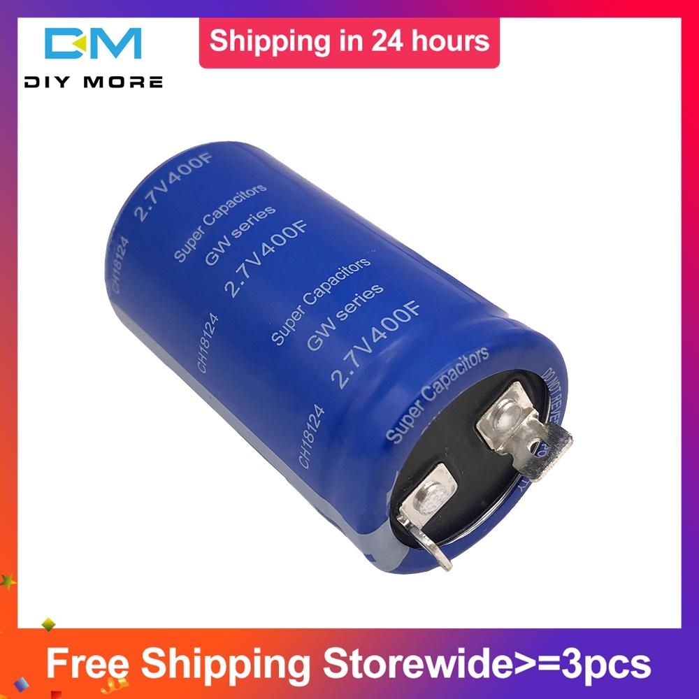 Original KKmol Super Farad Capacitor 2.7V 400F 35*62mm Vehicle Rectifier High Frequency Low ESR ...