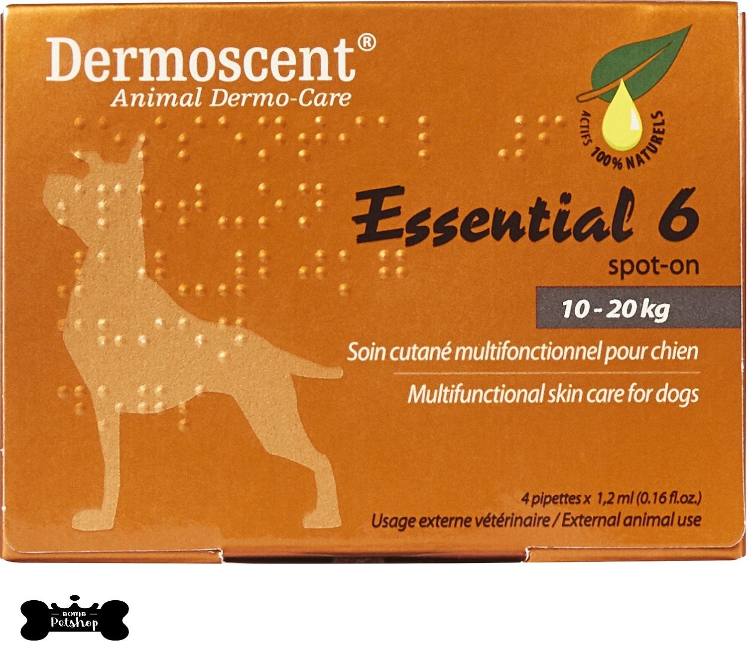 Dermoscent Essential 6 spot on dog 10-20kg ยาหยอด บำรุงผิว เส้นขน 4 ...