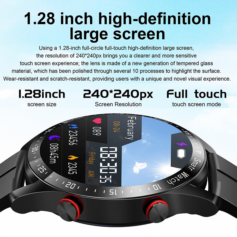 New ECGPPG Smart Watch Men Bluetooth Call Smart Clock Sports Fitness ...