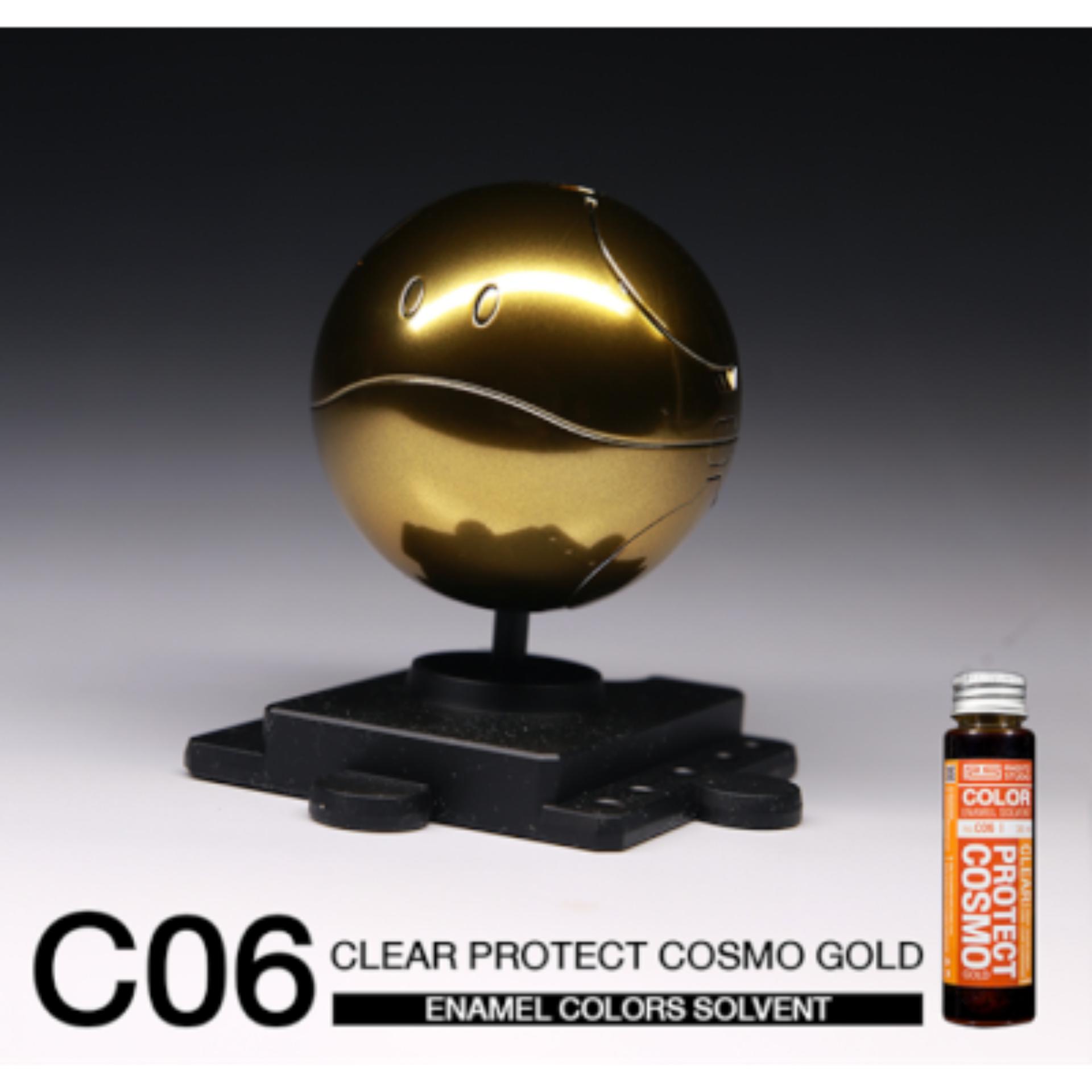 สีโมเดล กันดั้ม Protect Clear Cosmos Gold 35 ml สำหรับ Airbrush ...