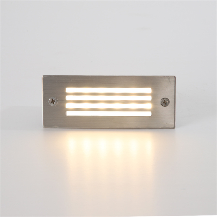3W IP65 Waterproof LED Stair Step Light 160mm Pathway Recessed Wall ...