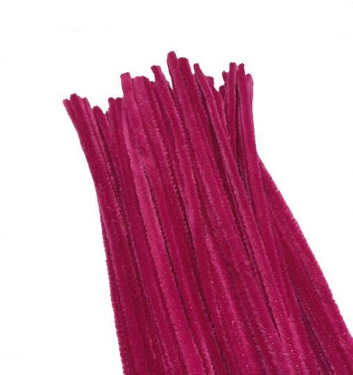 ลวดกำมะหยี่ ขนาด 6 มิล ยาว30cm (100เส้น) สีล้วน DIY Velvet Wire ...