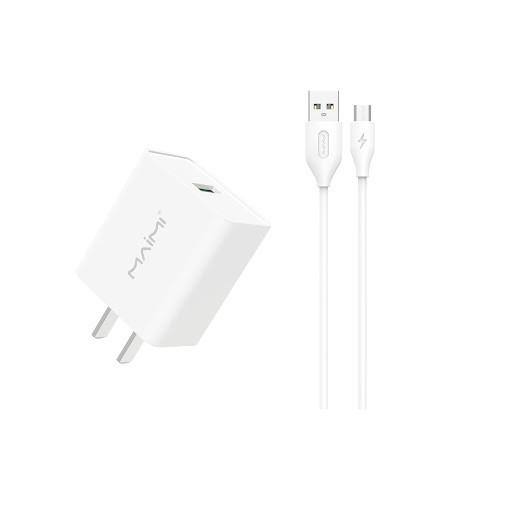 Maimi T10 (ชาร์จเร็ว 3A) หัวชาร์จ + สายชาร์จ สำหรับ Micro Type-C สำหรับชาร์จโทรศัพท์มือถือ ชาร์จ ...