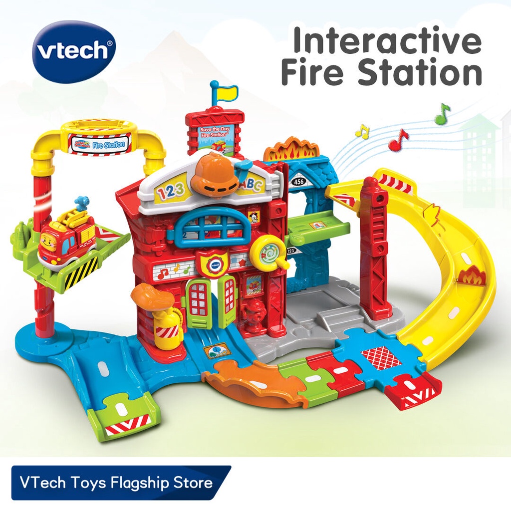 NK ของเล่นเด็ก VTech Save the Day Fire Station Playset GO! GO! SMART ...