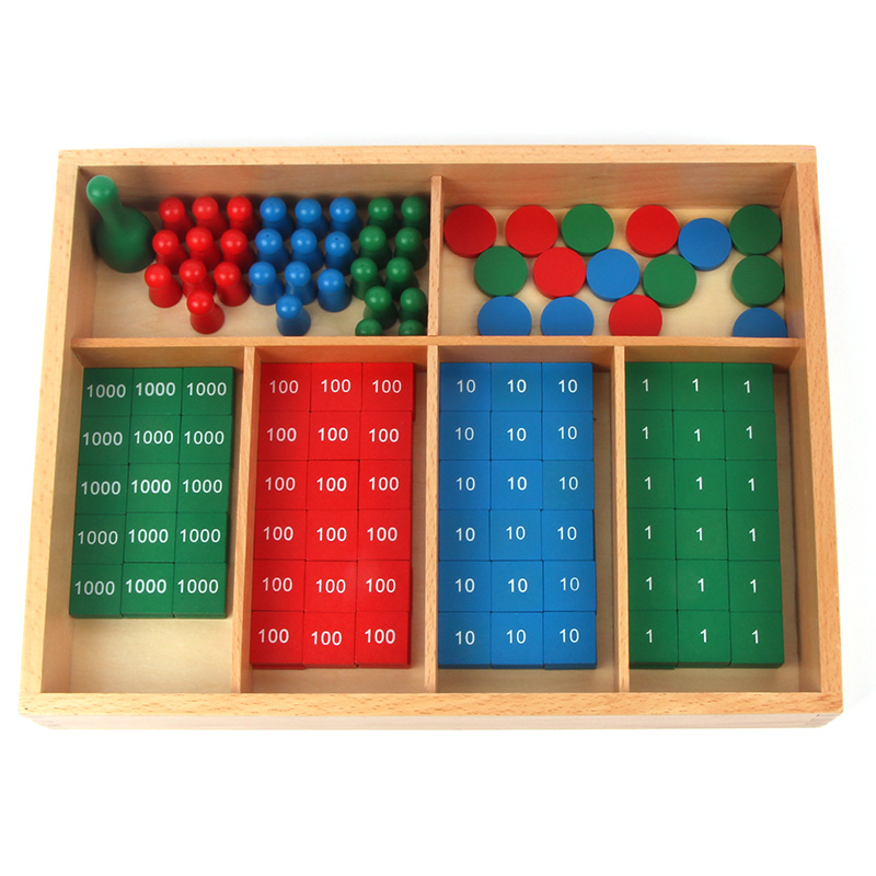 Montessori Stamp Game W Mathematical Symbols Decimal System Educational ...