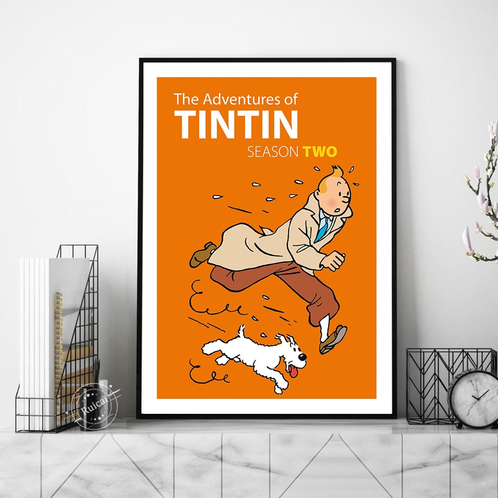 The Adventures Of TinTin Poster Wall Stickers Home Decoration High ...