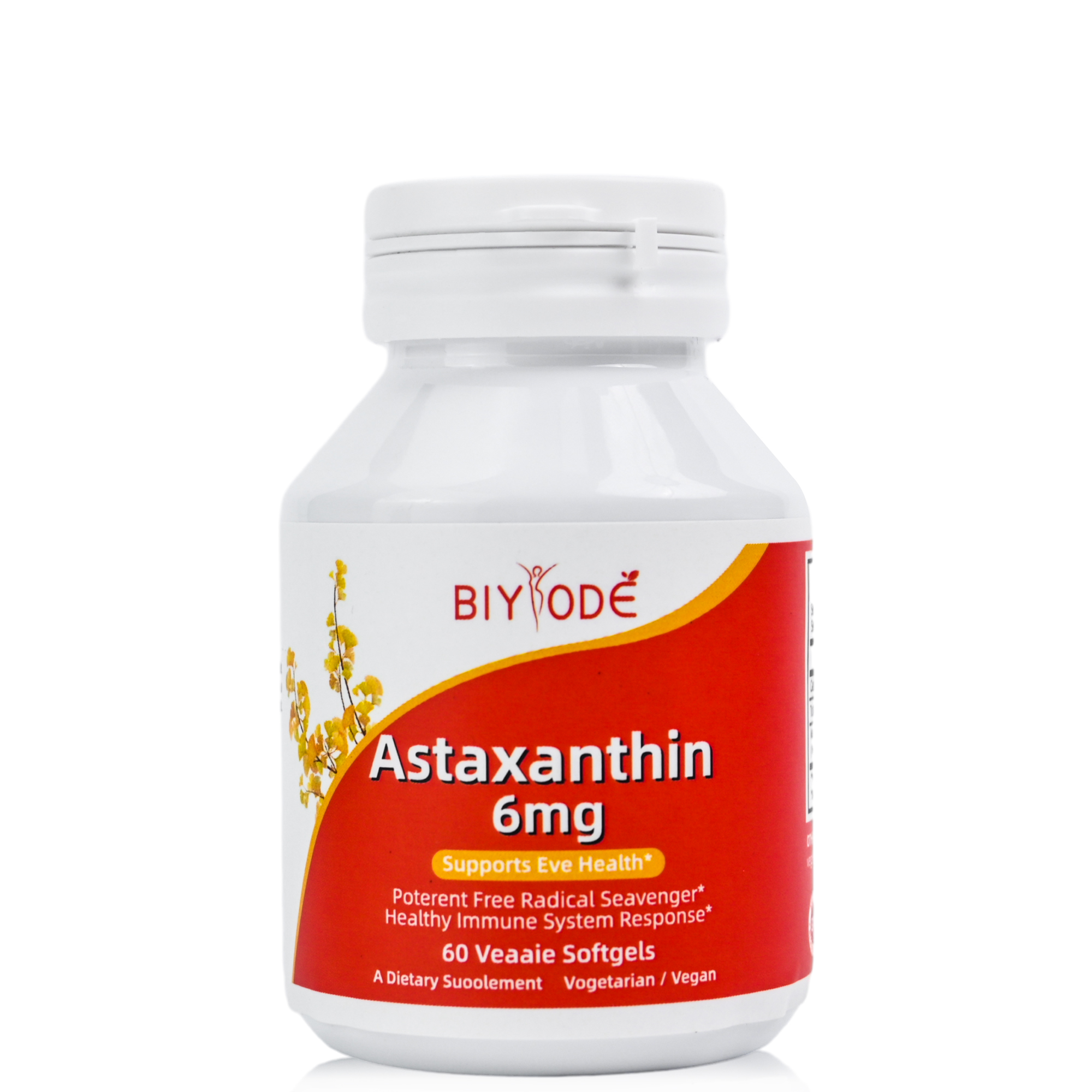 BIYODE Astaxanthin Softgel 6 mg AstaREAL ดอกเตอร์พงศ์ เนเชอรัล แอสตาแซนธิน 60 | Lazada.co.th