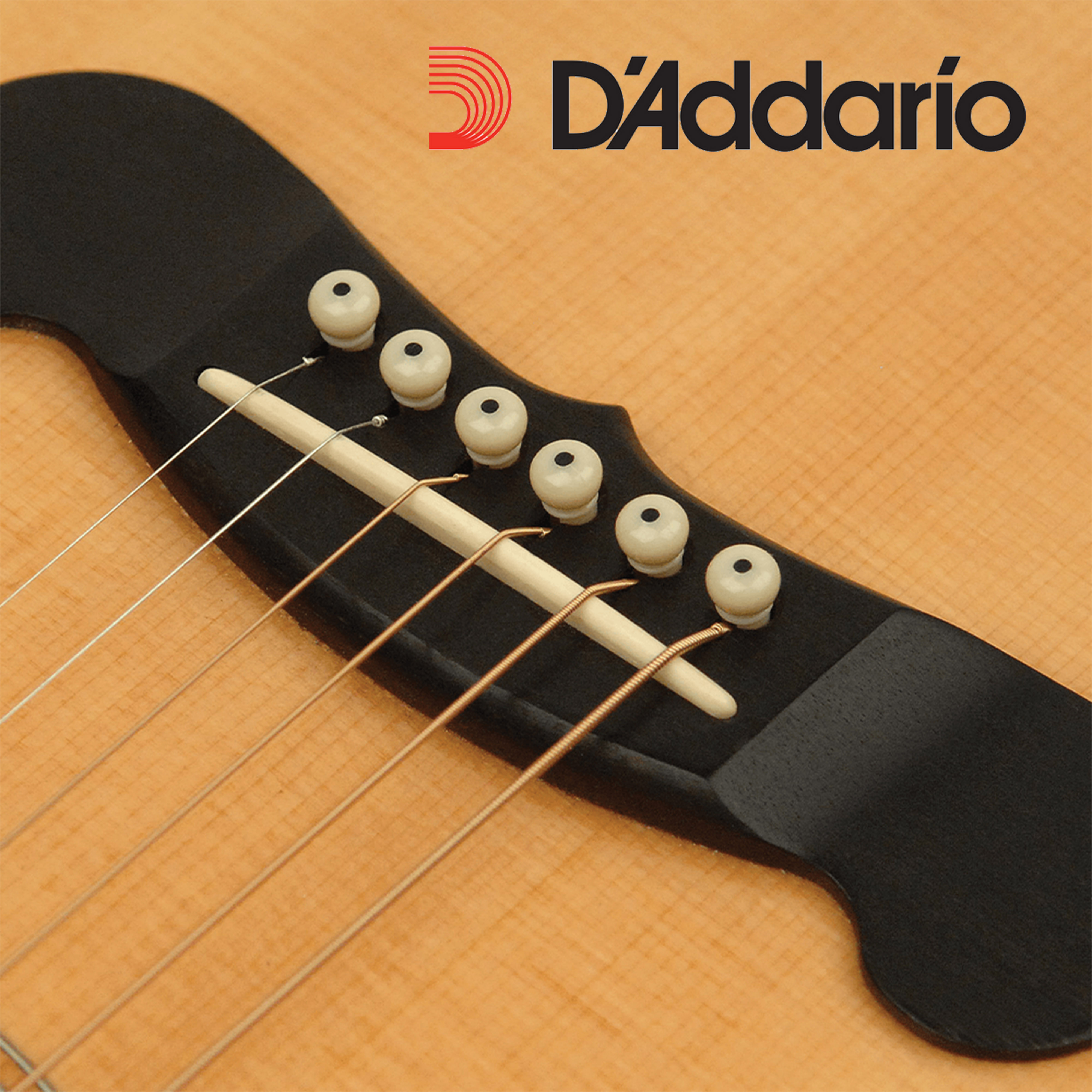 Daddrio หมุดกีต้าร์ 1 ชุด สีครีม - Siam music - ThaiPick