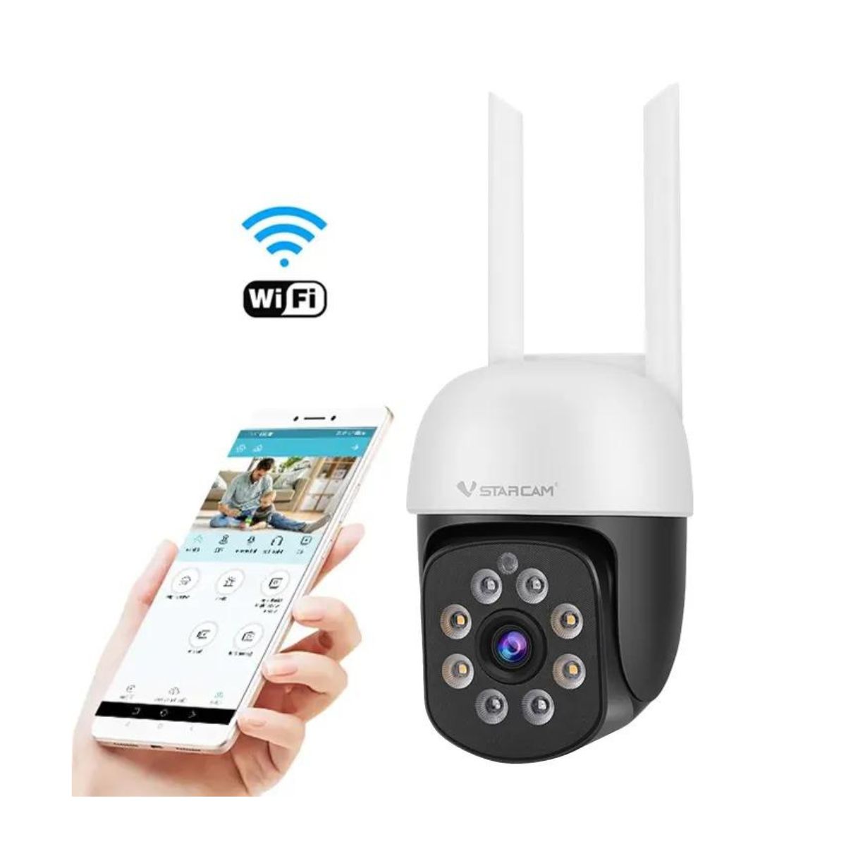 Vstarcam C662 ความละเอียด 3MP กล้องวงจรปิดไร้สาย Outdoor กล้องนอกบ้าน ...