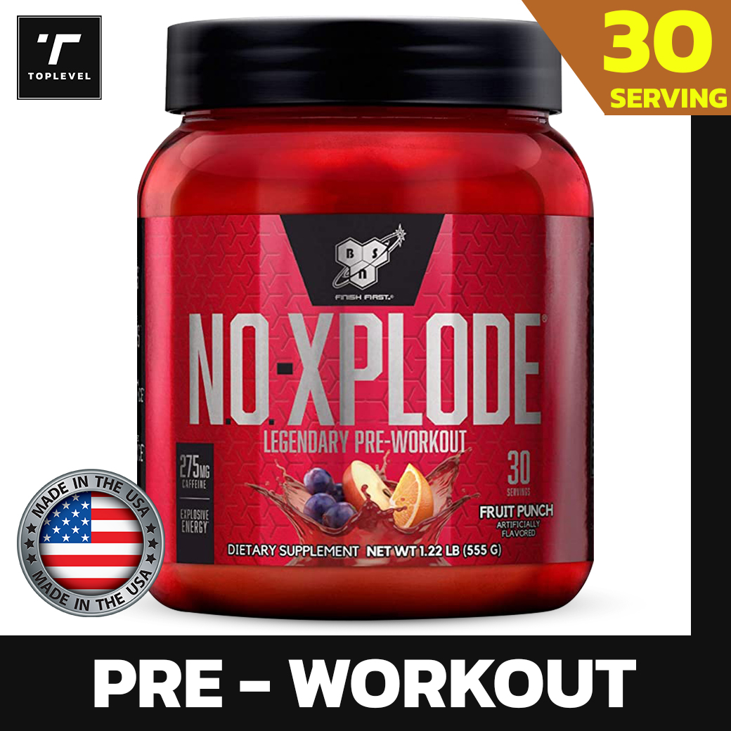BSN N.O.-XPLODE Pre Workout Powder 30 Servings เพิ่มแรง เพิ่มพลัง ก่อน ...