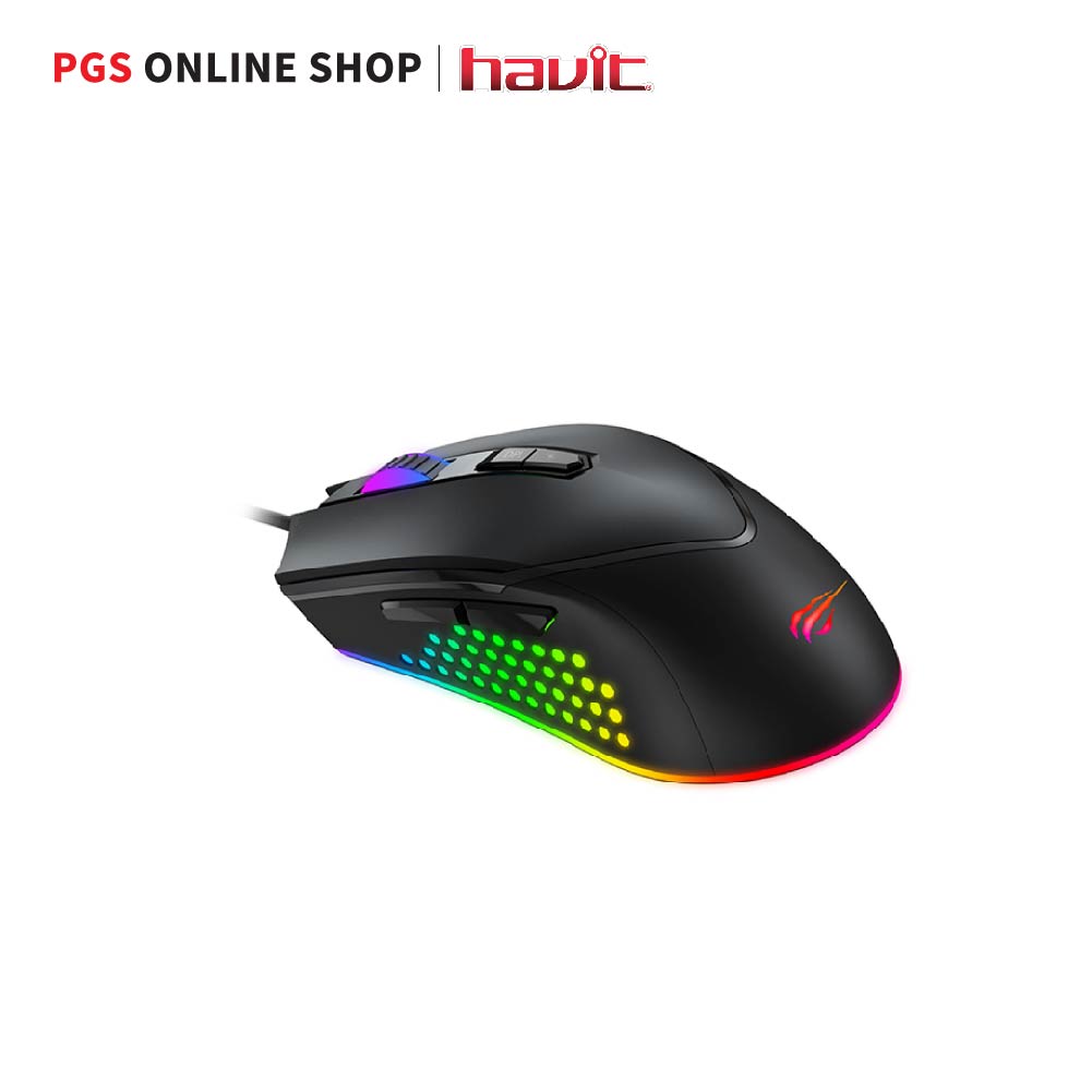 Havit MS 814 Gaming Mouse (เมาส์เกมมิ่ง) RGB backlit gaming mouse USB ...