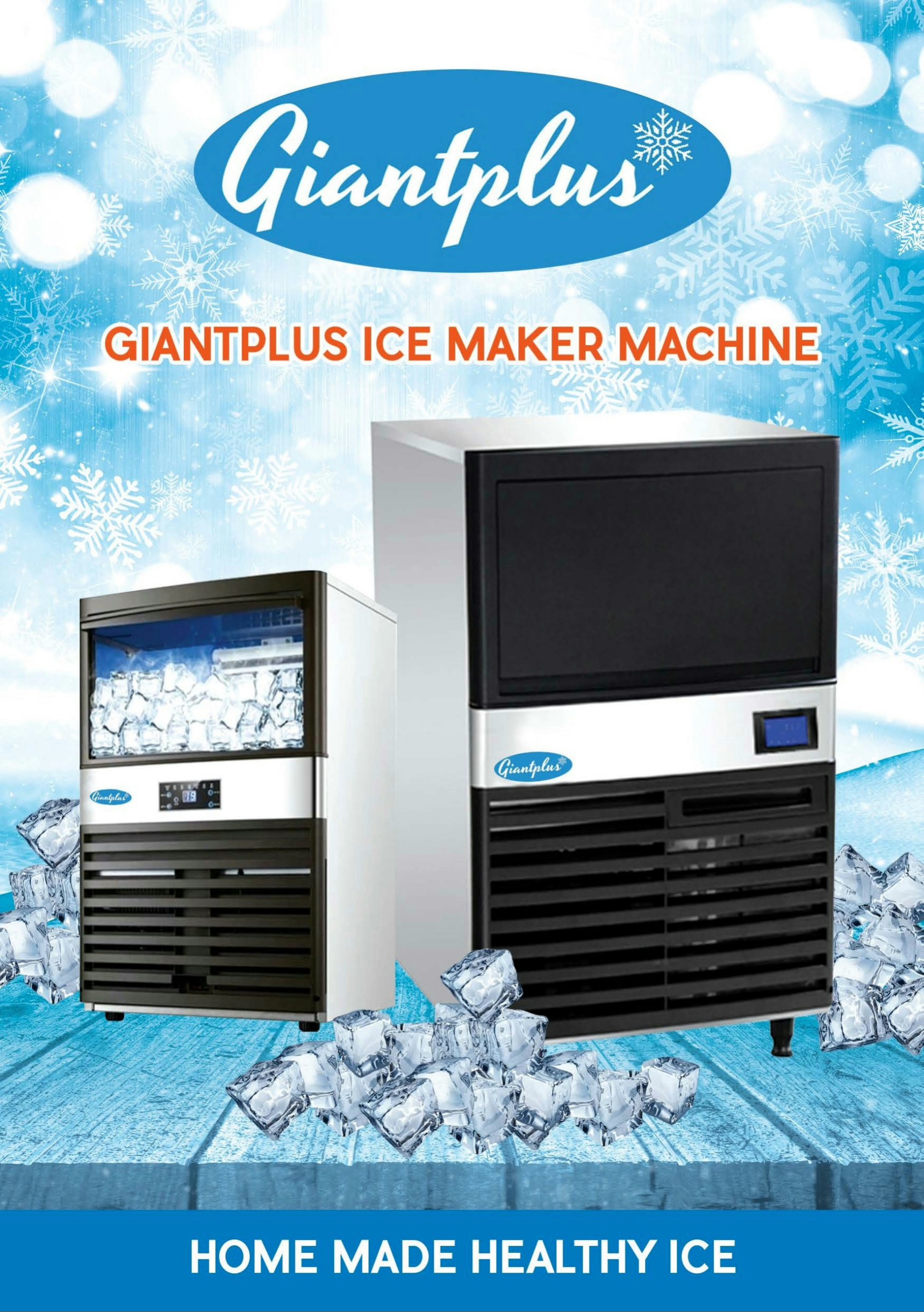 GIANT PLUS เครื่องทำน้ำแข็งอัตโนมัติ เสียบปลั๊กใช้งานได้ทันที สะดวก ...