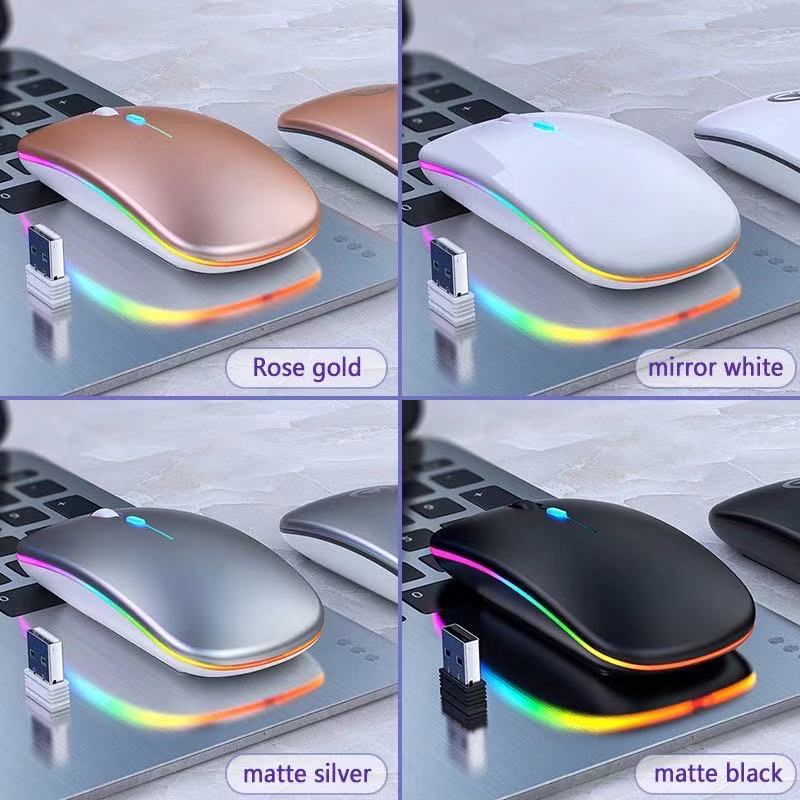 เมาส์ไร้สาย มีแบตในตัว ไร้เสียงคลิก Wireless Mouse มีบลูทูธ ใช้งานง่าย ...