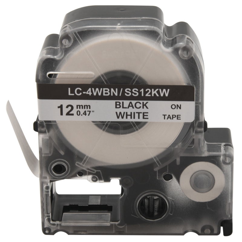 5แพ็คเปลี่ยน LK-4WBN LC-4WBN9(SS12KW) สำหรับเทป Epson LabelWorks LW300 ...