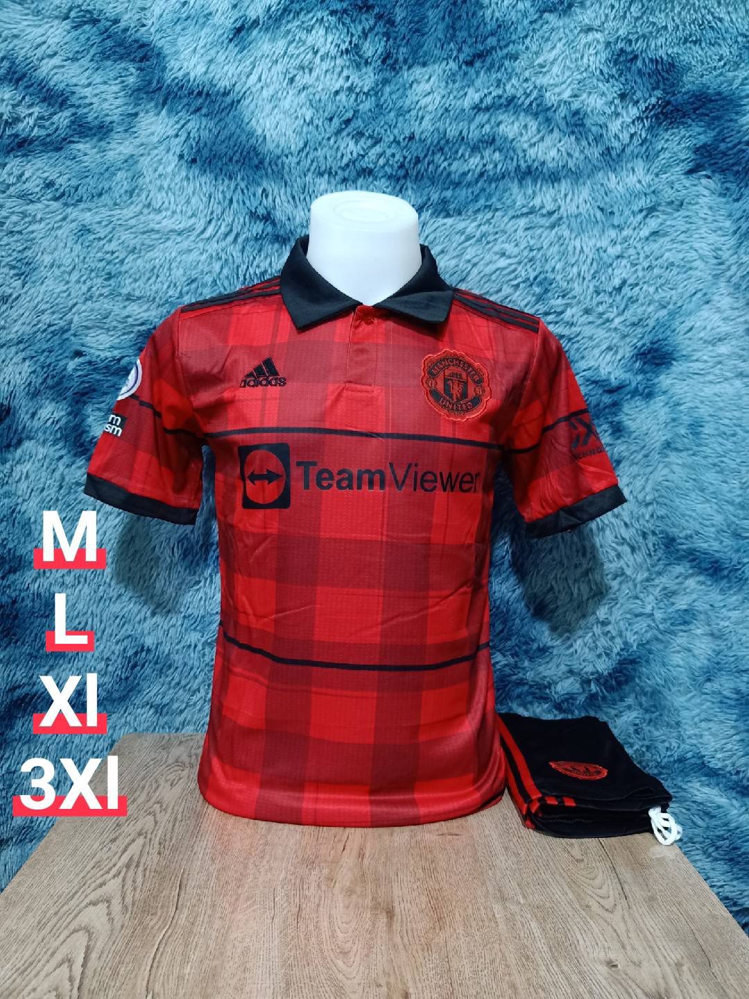 เสื้อบอลแมนยู ชายสุดค้ม เกรด A ผ้าโพลีเอสเตอร์ ใส่สบายเสื้อกางเกง