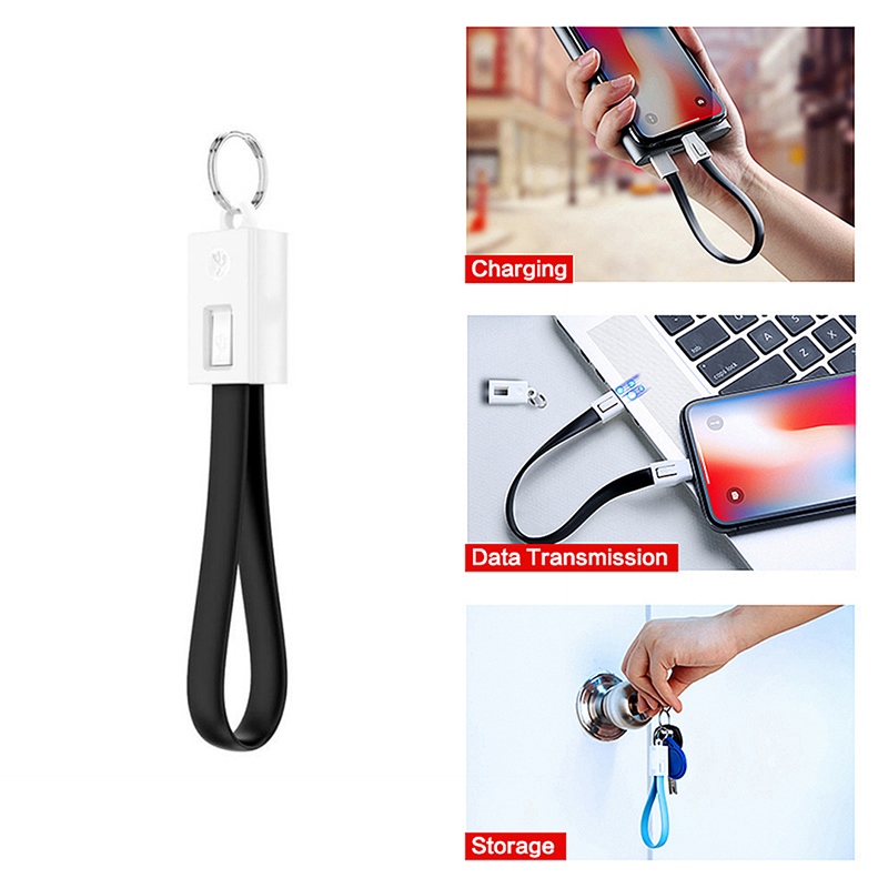 Short Keychain Charging Cable USB Type C Cable Fast Charging For ...
