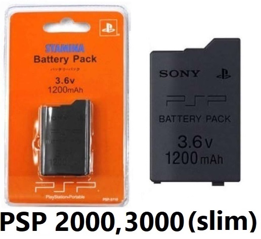 (4 แบบ) แบต PSP รุ่น 1000 2000 3000 Slim แบตPSP (PSP Battery 1000 2000 ...