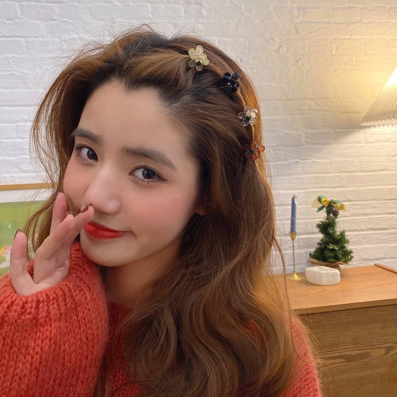 4pc Lovely Small flower with crystal Hair Claw Clips for Women Girls ...