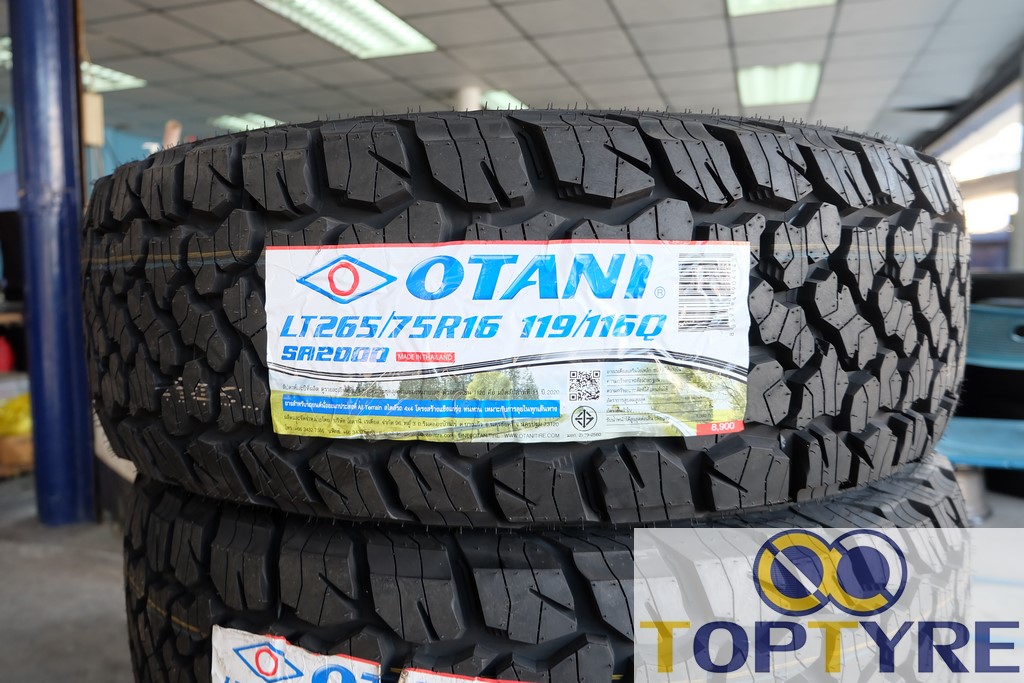 ยางรถยนต์ OTANI 265/75R16 รุ่น SA2000 ตัวหนังสือสีขาว จำนวน 4 เส้น ยางใหม่ปี2021 - Toptyre91 ...