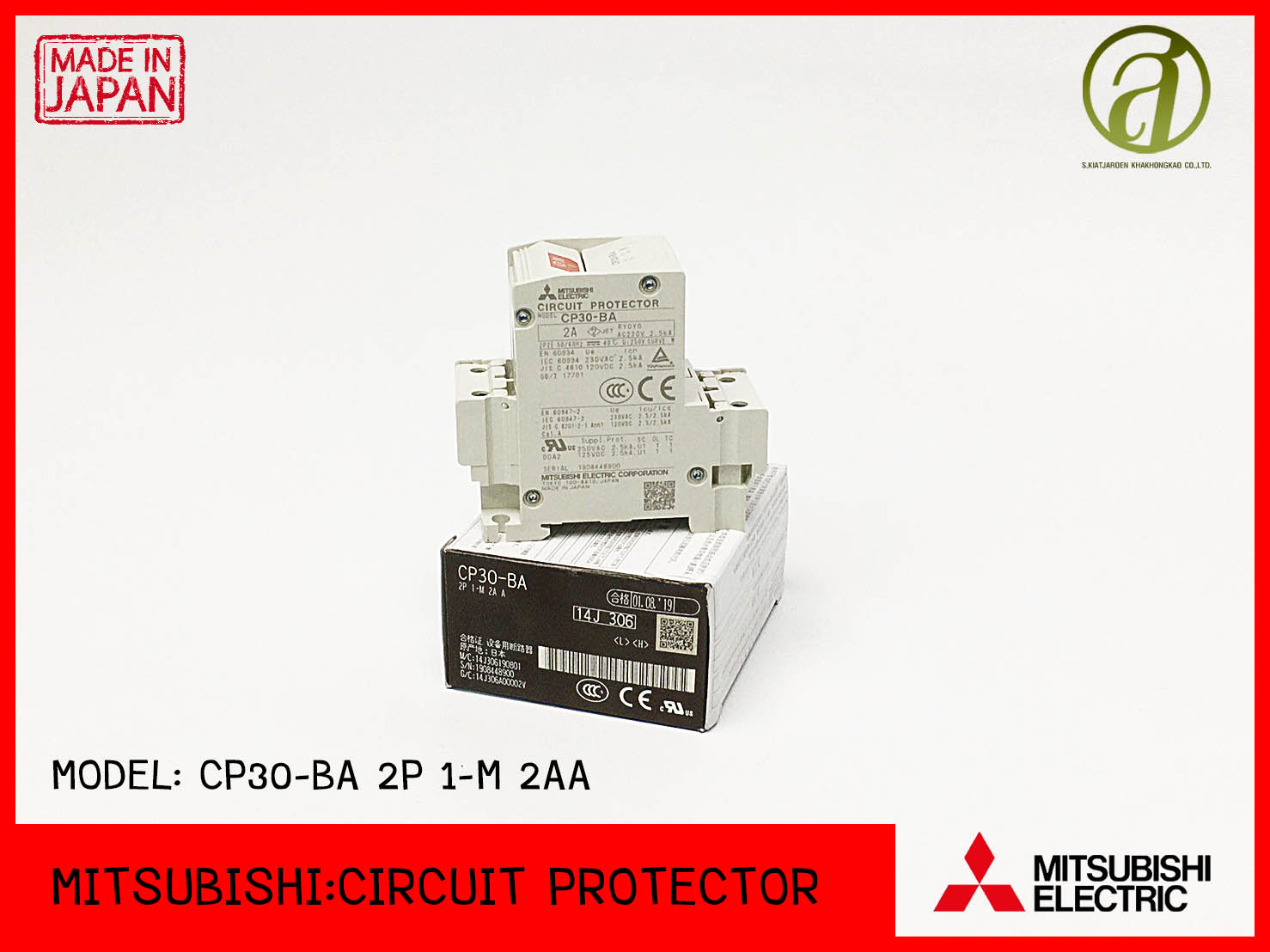 BREAKER MITSUBISHI CP30-BA 1P 1-M 1A - MixASale