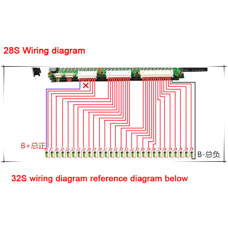 Smart 8S- 32S Lifepo4 li-ion Lithium BMS Battery protection Board ...