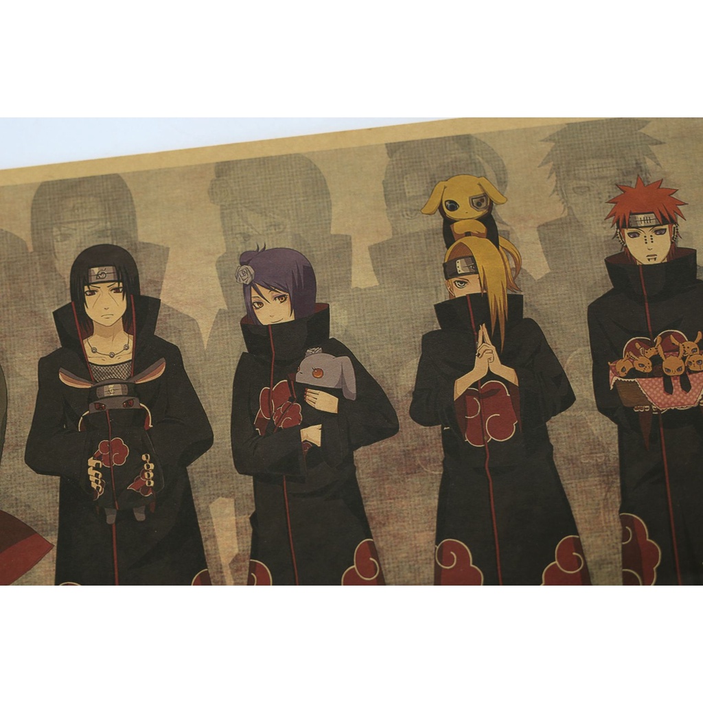 【KA005】 The New Naruto Akatsuki Type C Kraft Paper Retro Poster ...