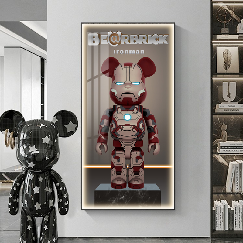 KAWS Photo Frames wall Artหมีหมีกรอบรูปภาพวาดตกแต่งตกแต่งบ้านประกอบด้วย ...