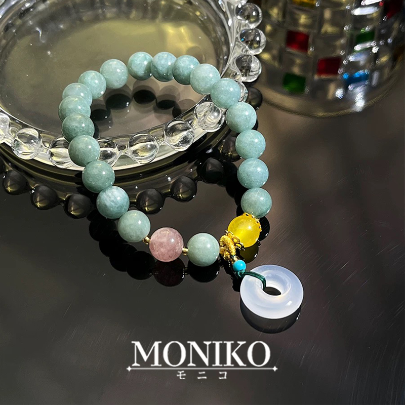 MONIKO สร้อยข้อมือหยก เครื่องประดับ ของขวัญ ย้อนยุค มรกต อินเทรนด์ ...