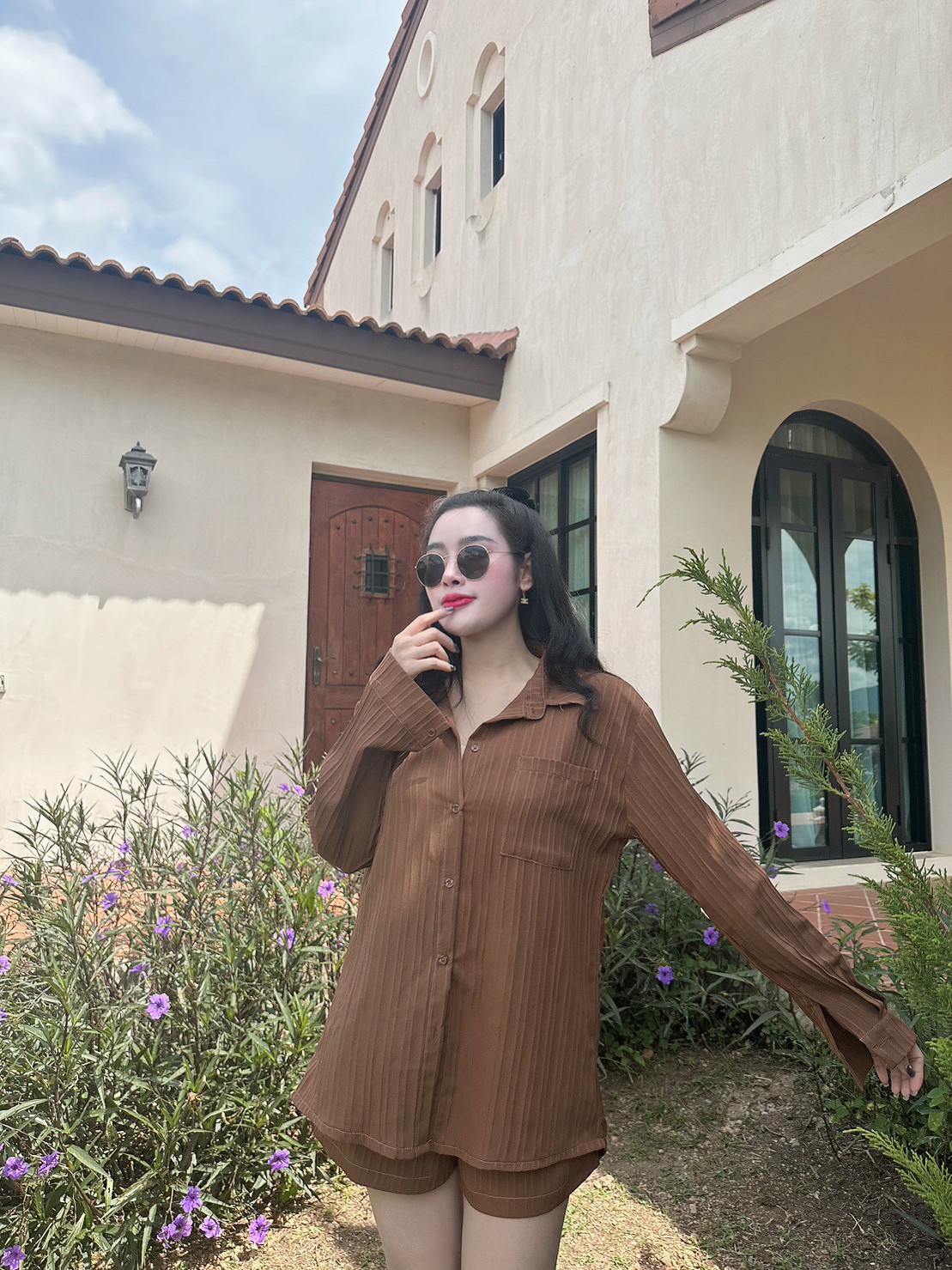 พร้มส่ง ชุดเซต เสื้อเชิ้ตแขนยาว+กางเกง (L89,L90) A1643 | Lazada.co.th