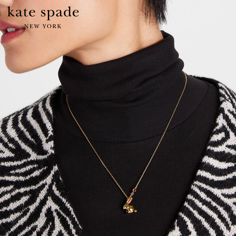 KATE SPADE NEW YORK YEAR OF THE RABBIT MINI PENDANT KA899 สร้อยคอ ...