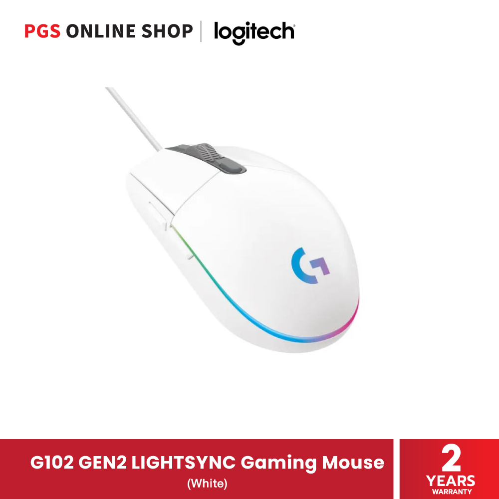 Logitech G102 GEN2 LIGHTSYNC Gaming Mouse เมาส์เกมมิ่งแบบมีสาย มาพร้อม ...