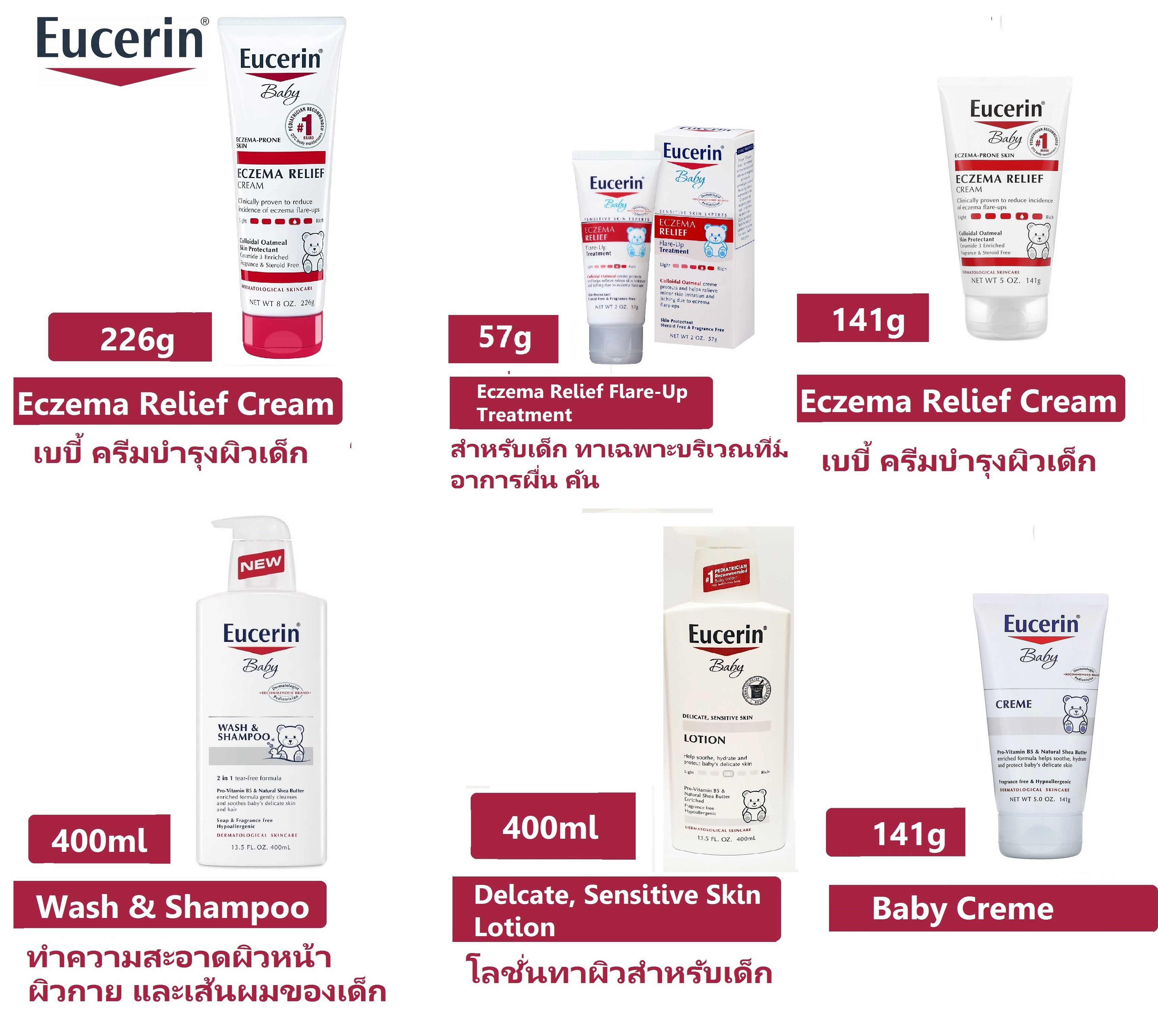 Eucerin Baby Lotion Delicate Sensitive Skin Eucerin Eczema Relief ...