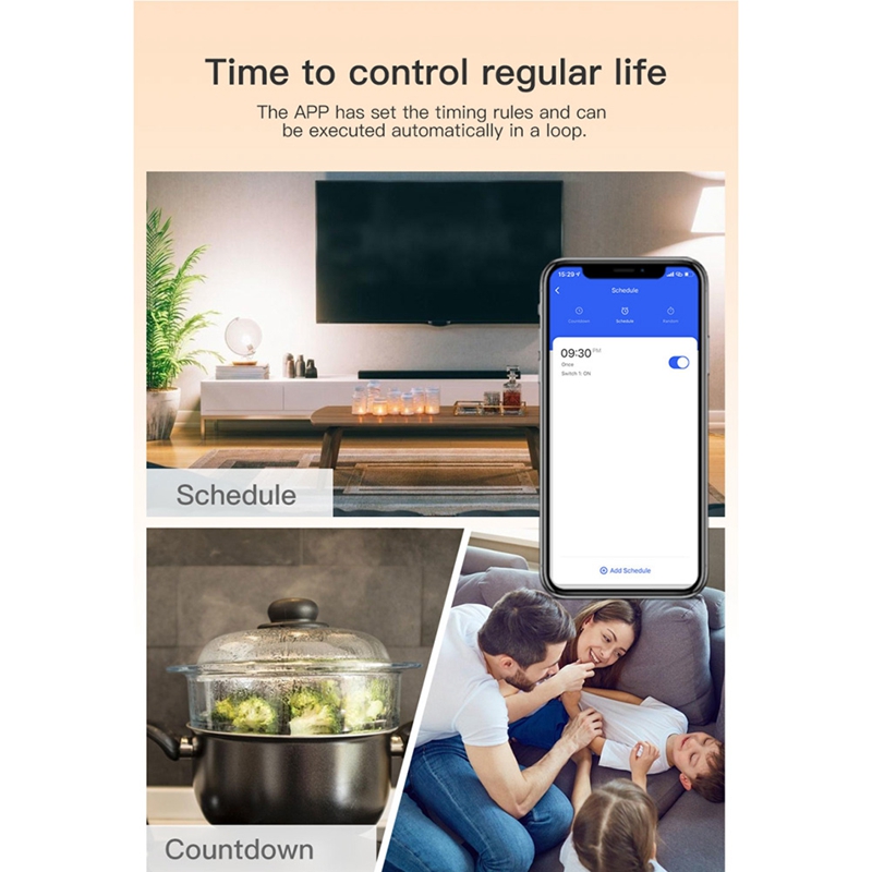 16A Wifi Smart Switch Module 2-Way Control Timer DIY MINI Wireless Switches Smart Home Work with ...