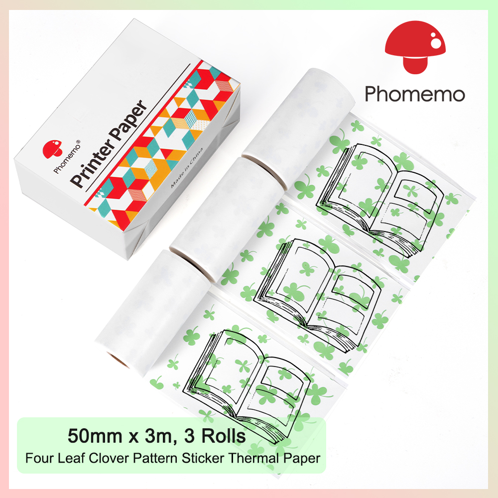 Self-Adhesive Thermal Paper for Phomemo M02 Photo Printer Label Papers for M02M02SM02Pro ...