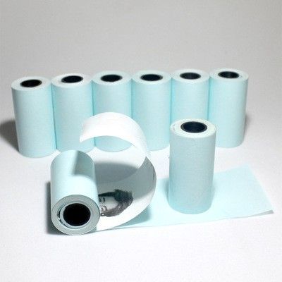 กระดาษปริ้นpaperang a6 a9 a9s ชุด12 ม้วน แบบเว้นขอบ กระดาษสติ๊กเกอร์ 57 ...