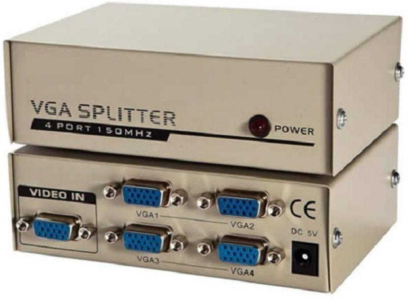 4 Port 1x4 1 input 4 output Monitor VGA SVGA Video Splitter Box Adapter - PinkSale - ThaiPick