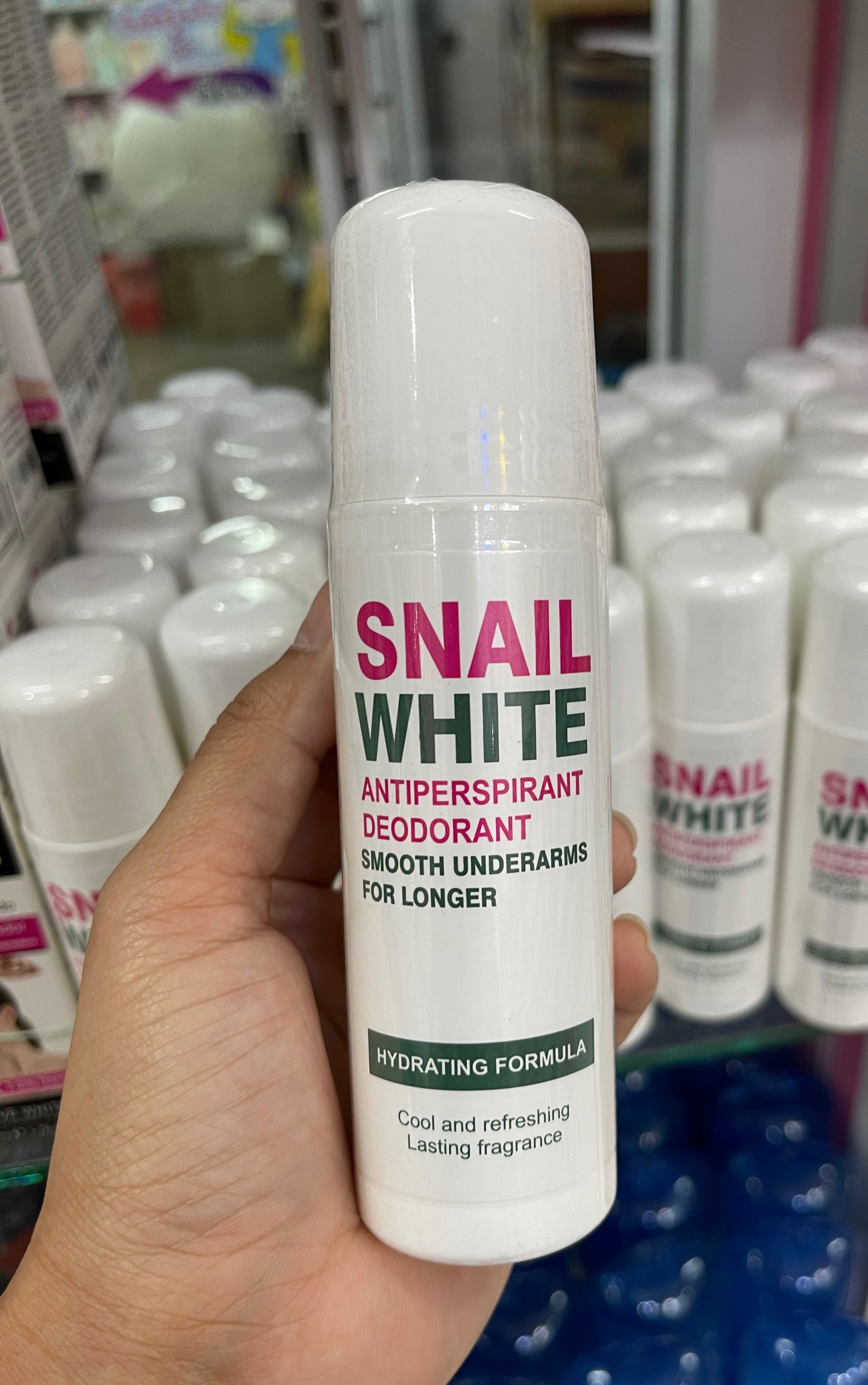 SNAIL WHITE antiperspirant Deodorant smooth underarms for longer โรลออน ...
