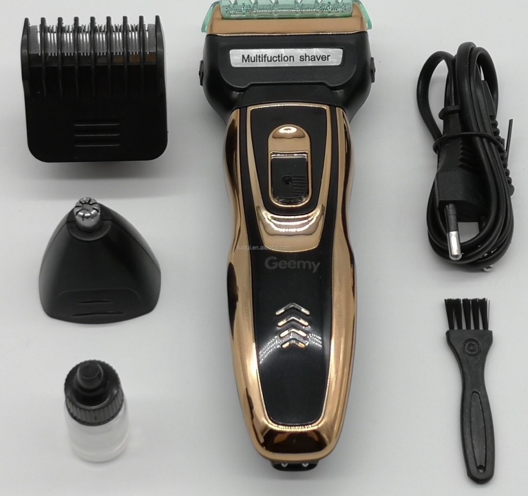 ปัตตาเลี่ยนไร้สาย Geemy 3IN1 รุ่น GM-595 ปุ่มสวิสช์ ปิดเปิด แบบกดใช้งานง่าย ใบมีดสแตนเลสอย่างดี ...