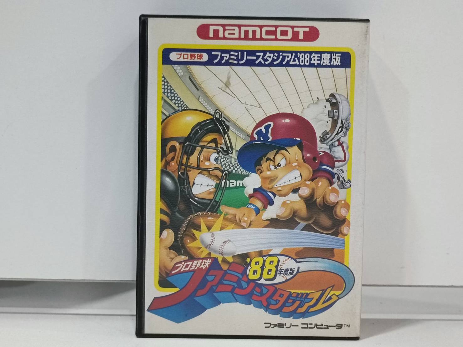 GAME 1แผ่นเกมส์(F12C5) NAMCOT FAMICOM BASEBALL FAMILY STADIUM ‘88 ...
