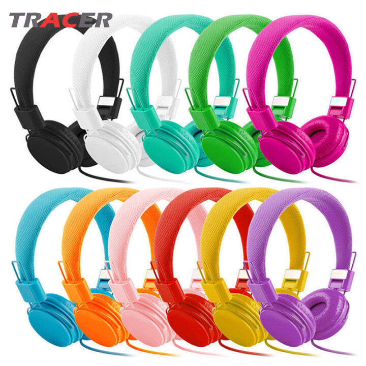 TRACER【In stock】3.5MM android iOS Kids Wired Ear Headphones Stylish ...