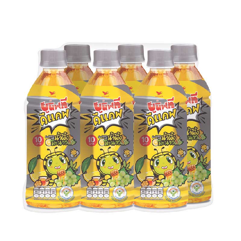 [พร้อมส่ง!!!] ยูนิฟ ดีแคฟ น้ำองุ่นขาวพร้อมดื่ม รสฮันนี่เลมอน 350 มล. แพ ...