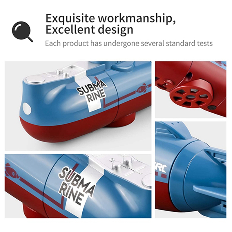 Mini RC Submarine Model Remote Control Boat Waterproof Diving Remote ...