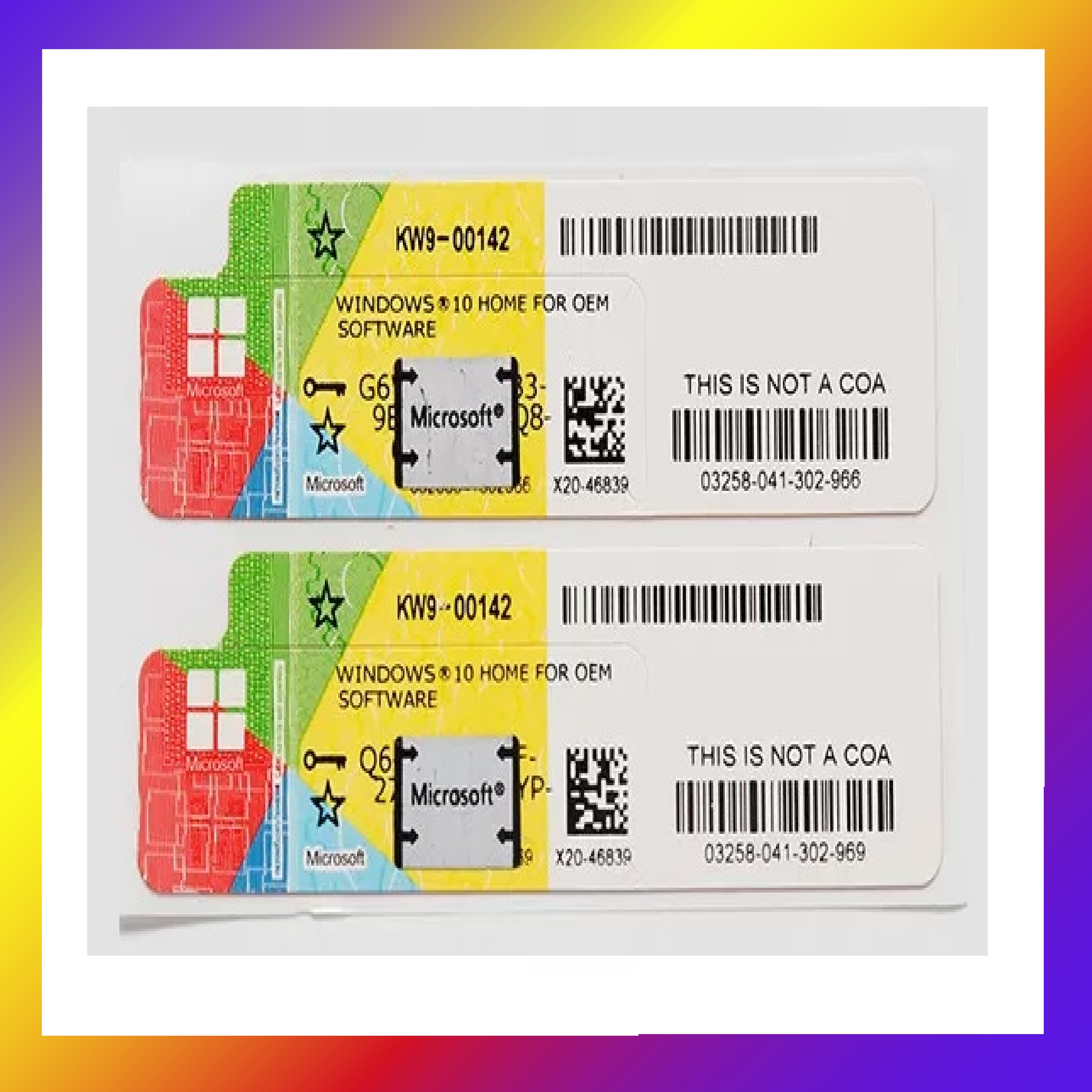 Windows 10 Home COA Sticker OEM สติกเกอร์คีย์แท้ - ITshopNOW - ThaiPick