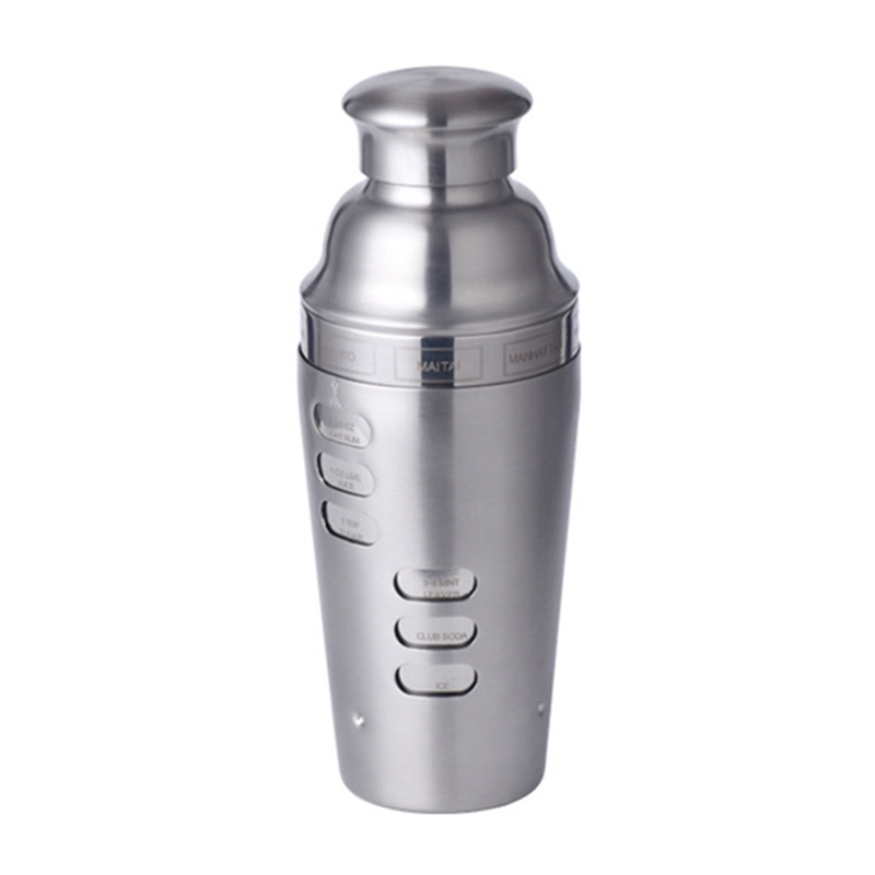 400ml cocktail shaker, glass milk tea cocktail shaker, three-stage ...