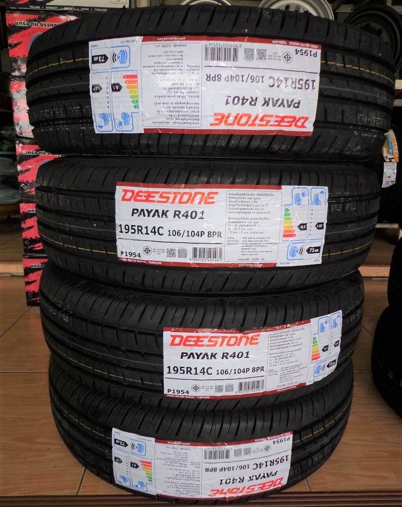 DEESTONE ยางรถยนต์ดีสโตน 195R14 R401 (ปีผลิต 2021) จำนวน 1 เส้น - MixASale