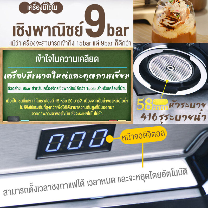 MIJIA uchoice เครื่องชงกาแฟ เครื่องชงกาแฟสด ปรับความเข้มข้นของกาแฟได้ สกัดด้วยแรงดันสูง 15 บาร์ ...